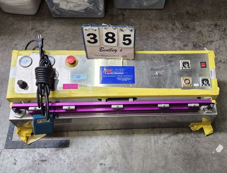 SALINE HEAT SEAL CORP HEAT SEALER MODEL ELVIS 30 - Bentley & Associates ...