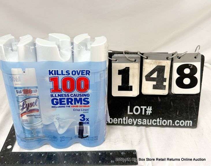 LYSOL 3 PACK DISINFECTING SPRAY, 19 OZ - Bentley & Associates, LLC