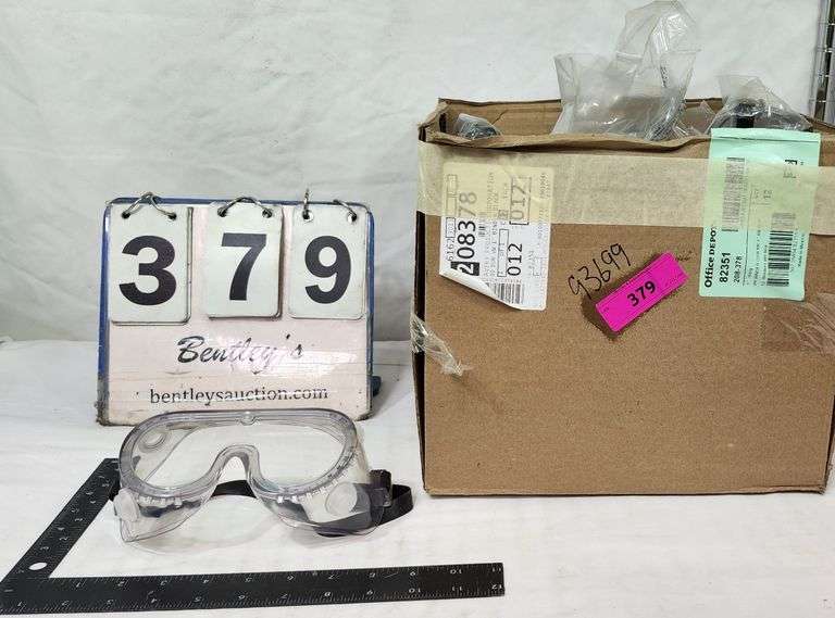 BOX: SAFETY GOGGLES - CLEAR - Bentley & Associates, LLC