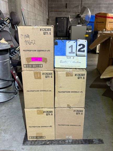 STACK: BOXES OF DUPONT TYVEK COVERALLS, L/XL (5X MONEY) - Bentley ...