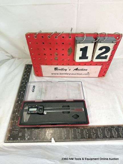 STARRETT 799 150MM / 6" OUTSIDE/INSIDE DIGITAL CALIBER W/ PLASTIC CASE ...