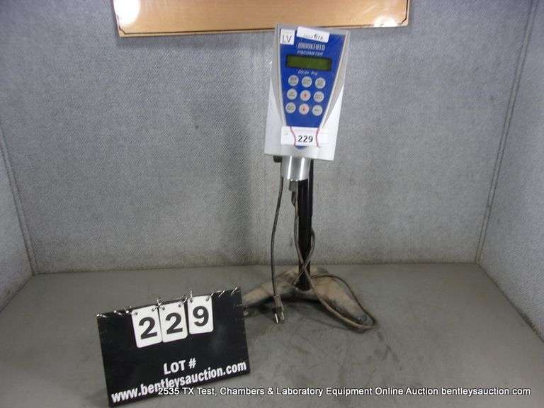 BROOKFIELD VISCOMETER W/ STAND - Bentley & Associates, LLC