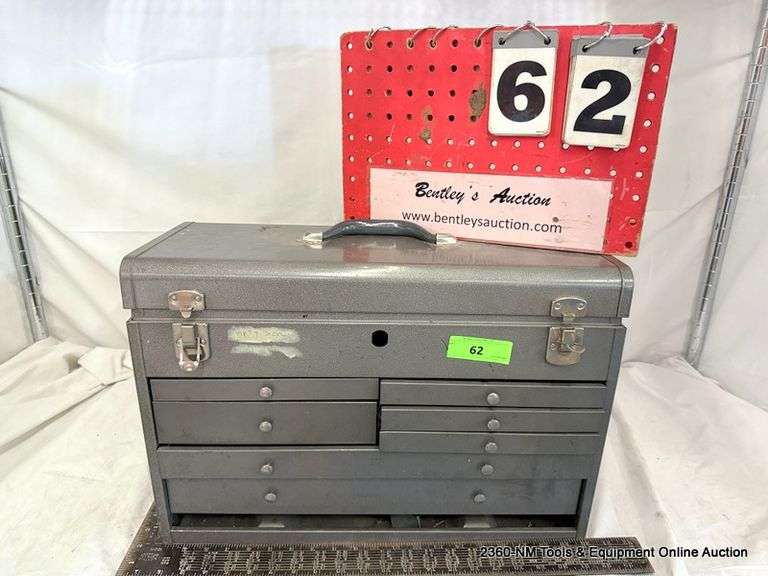 KENNEDY KIT 520 MACHINIST TOOL BOX - 8 DRAWERS, MISSING BOTTOM DRAWER ...
