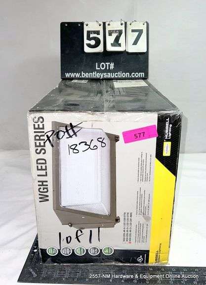 BOX: HUBBELL WGH-225L-4-K-CL LED WALL PACK SECURITY LIGHT - Bentley ...