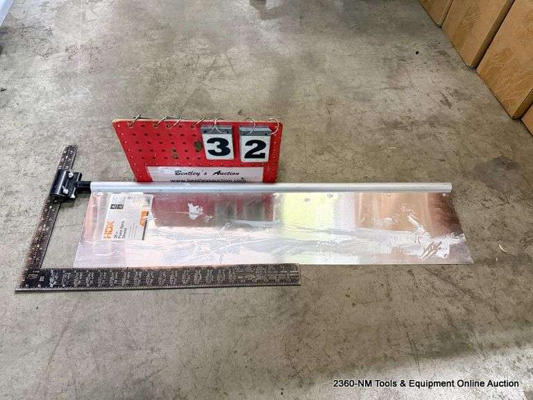 HDX 36" SPRAY PAINT SHIELD ALUMINUM 18" THREAD HANDLE ADJUSTABLE ...