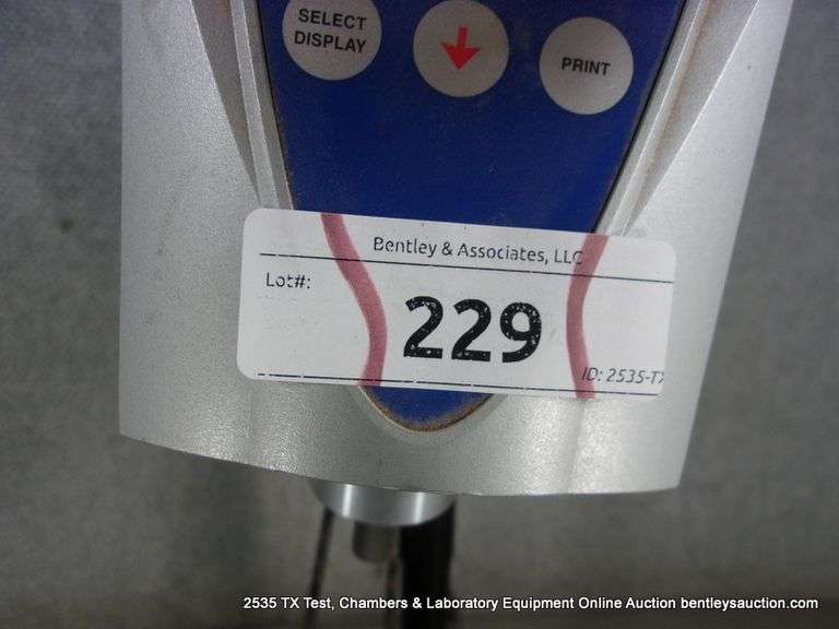 BROOKFIELD VISCOMETER W/ STAND - Bentley & Associates, LLC
