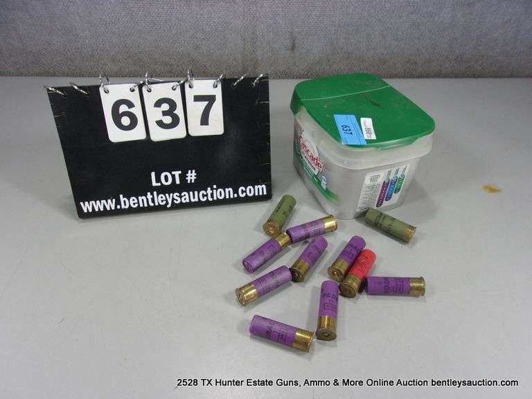 PLASTIC BOX VARIOUS SHOT GUN SHELLS - Bentley & Associates, LLC