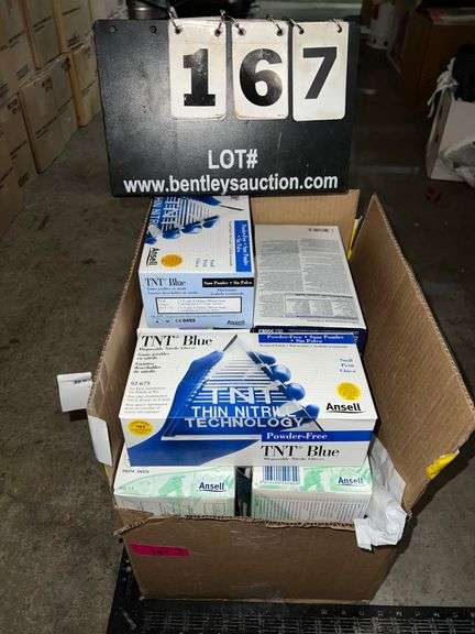 BOX: ASSORTED NITRILE GLOVES - Bentley & Associates, LLC