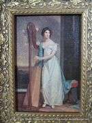 "LADY WITH A HARP: ELIZA RIDGELY" 6 X 7 - Bentley & Associates, LLC