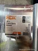 HDX 36" SPRAY PAINT SHIELD ALUMINUM 18" THREAD HANDLE ADJUSTABLE ...