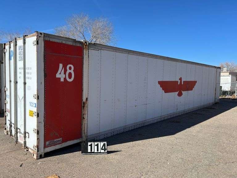 MONON MSX-DC-00-48W 48' STORAGE CONTAINER, NO TITLE, WHITE, PAINT IS ...