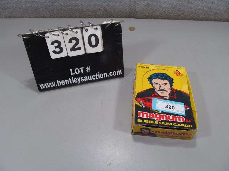BOX: MAGNUM P.I. BUBBLE GUM CARDS - Bentley & Associates, LLC