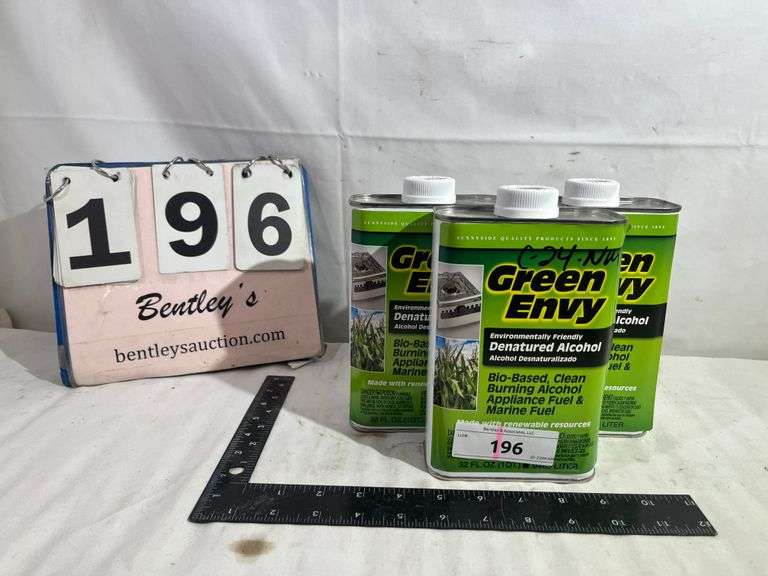 CANS: GREEN ENVY DENATURED ALCOHOL, 32 FL OZ (3X MONEY) - Bentley ...