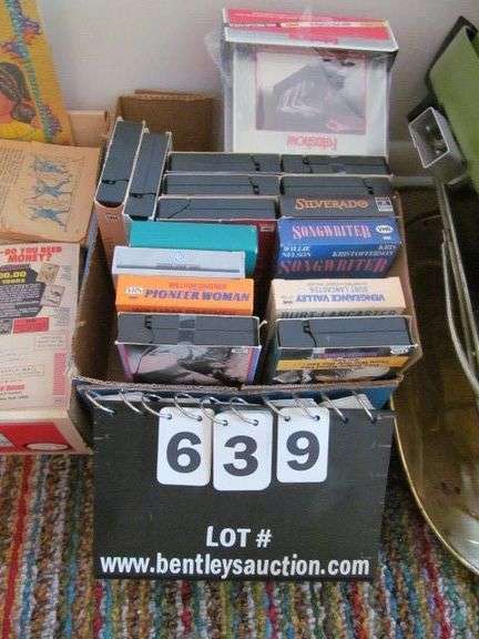BOX: 18 VHS TAPES W/ FOTOSHOW DISPLAY - Bentley & Associates, LLC