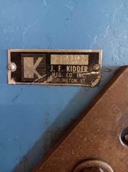 KIDDER PRESS MODEL: 38AL01 - MISSING PARTS - Bentley & Associates, LLC