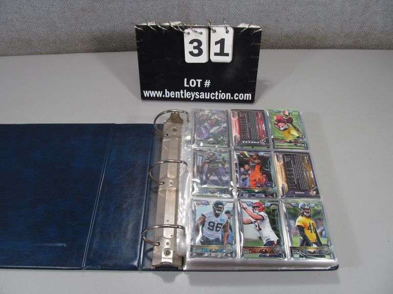 FOLDER OF FOOTBALL CARDS - Bentley & Associates, LLC