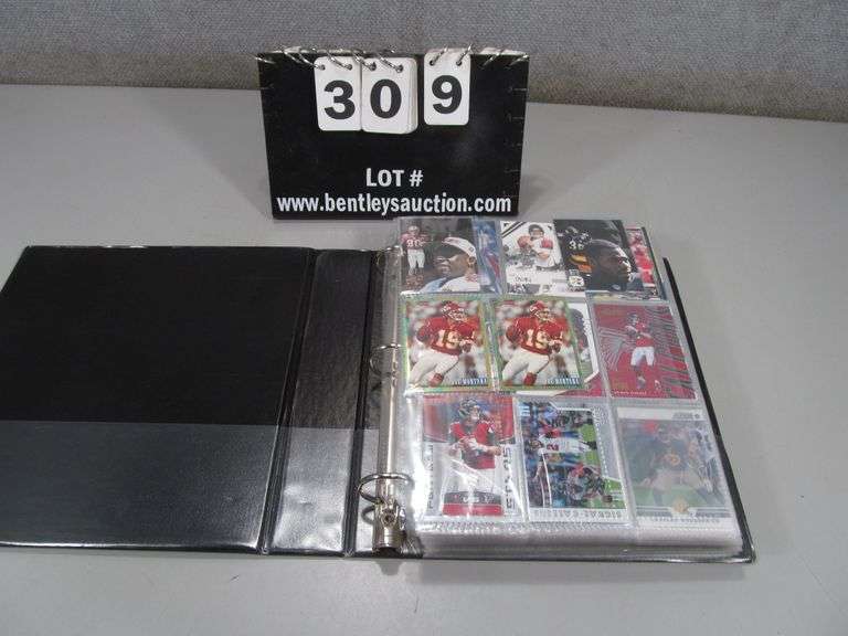 FOLDER OF FOOTBALL CARDS - Bentley & Associates, LLC