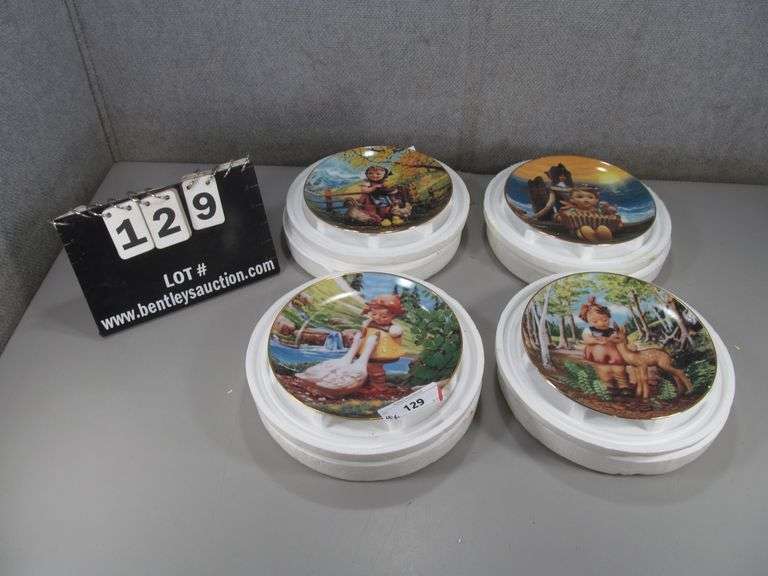 DANBURY MINT PAINTED M.I. HUMMEL COLLECTORS PLATES (4X MONEY) - Bentley ...
