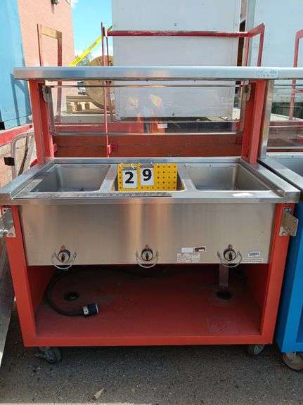 DUKE STAINLESS 3-BAY STEAMER CART - Bentley & Associates, LLC