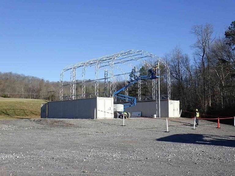 BIG TOP MANUFACTURING TENT STRUCTURE, VINYL, HEAVY WALL, TUBULAR TOP ...