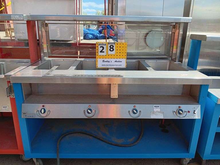 DUKE STAINLESS 4-BAY STEAMER CART - Bentley & Associates, LLC