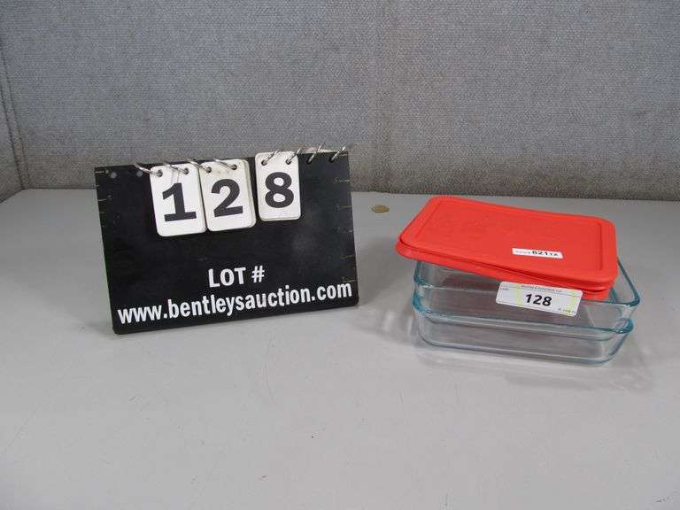 SMALL PYREX CASSEROLE FOOD SAVER GLASS DISHES- W/ LIDS (2X MONEY ...