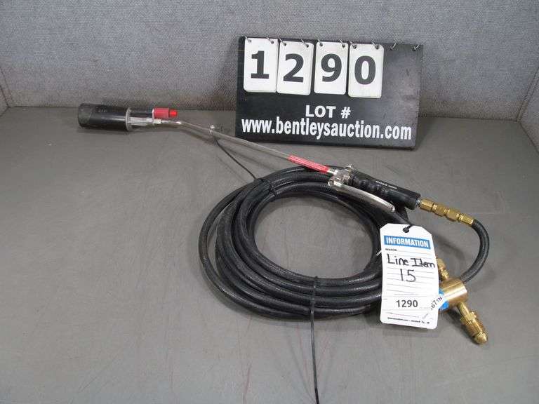 GOSS SMALL PORTABLE TORCH HEAD / GAS LINE - Bentley & Associates, LLC