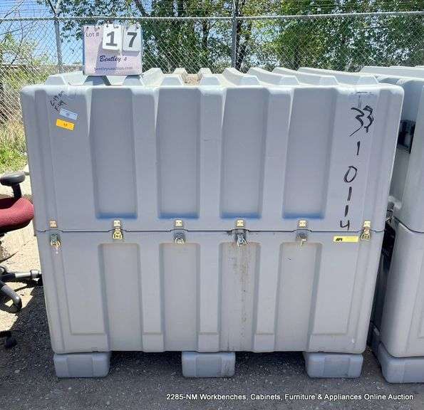 GRAY LOCKING BOX W/ SOLAR PANELS - Bentley & Associates, LLC