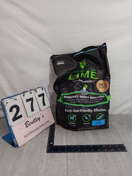 BAG: FIRST SATURDAY LIME MONTHLY INSECT REPELLENT, 20 LBS - Bentley ...