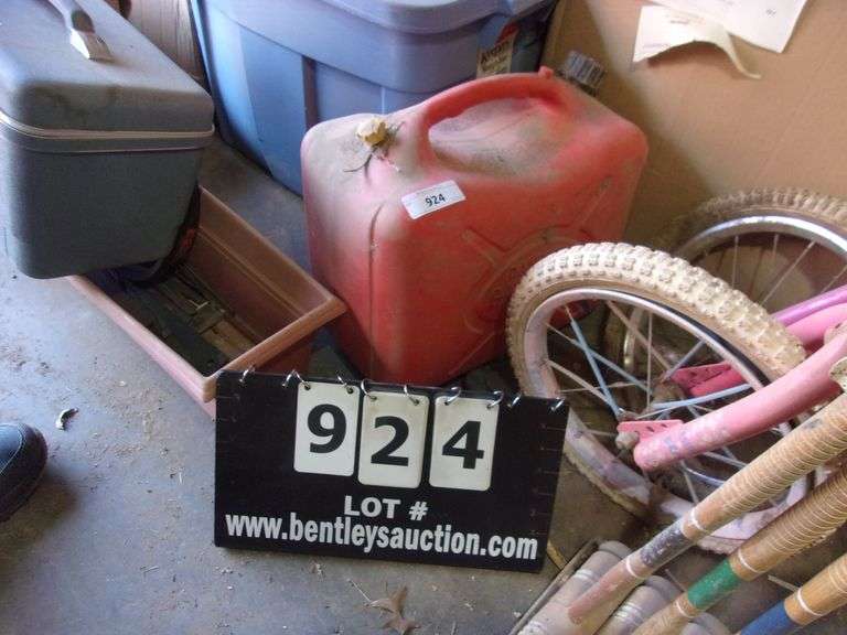 VINTAGE POLY RED 5-GALLON GAS CAN - Bentley & Associates, LLC