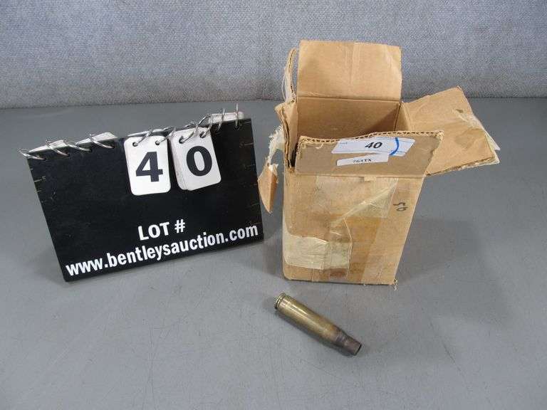 BOX: 45 4" BRASS SHELLS - Bentley & Associates, LLC