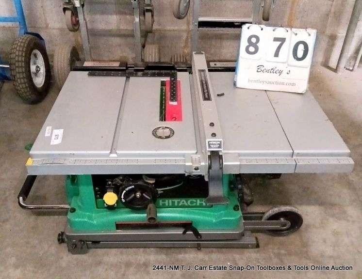 HITACHI C10FR 10" JOB SITE TABLE SAW - Bentley & Associates, LLC