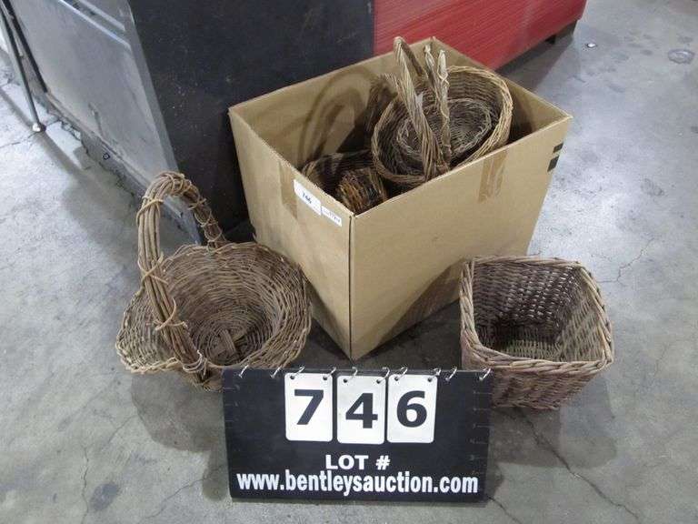 BOX: ASSORTED DECORATIVE BASKETS - Bentley & Associates, LLC
