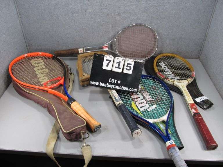 LOT: ASSORTED TENNIS RACKETS - Bentley & Associates, LLC
