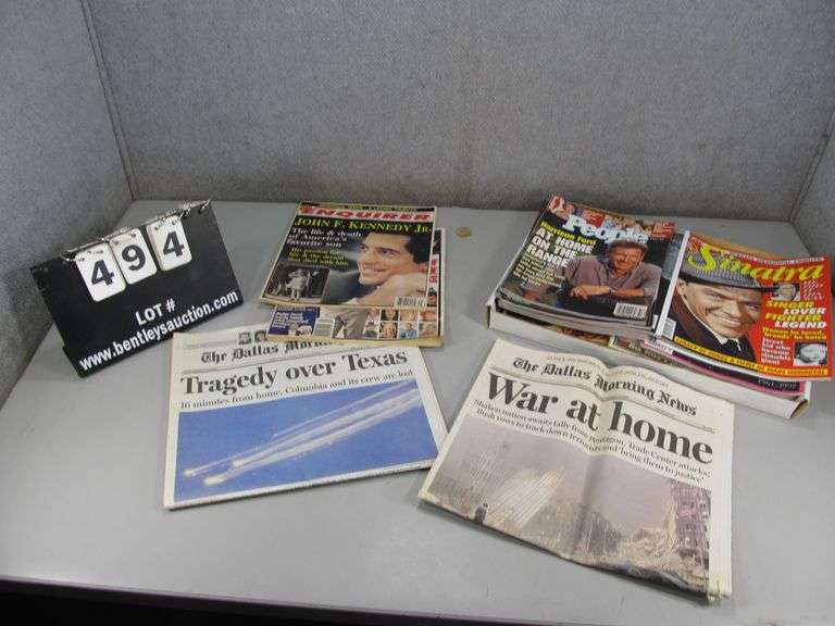 BOX: ASSORTED COLLECTOR'S NEWSPAPERS & MAGAZINES - Bentley & Associates ...