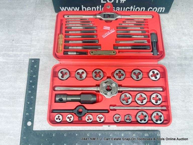 HANSON SUPER SET TAP & HEX DIE SET 26137 - Bentley & Associates, LLC