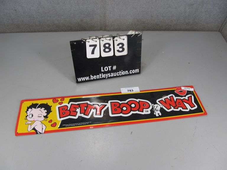BETTY BOOP WAY METAL SIGN - Bentley & Associates, LLC