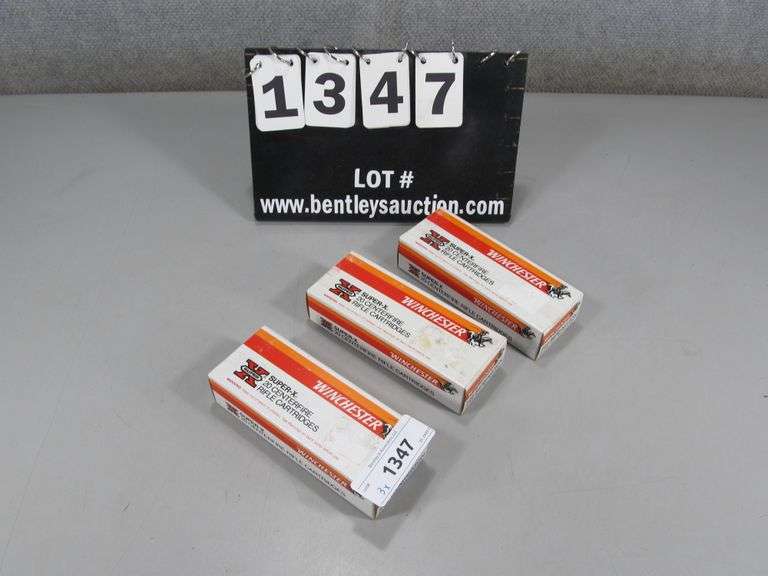 WINCHESTER 222 REMINGTON 55 GR FULL METAL CASE SUPER-X CENTERFIRE RIFLE ...