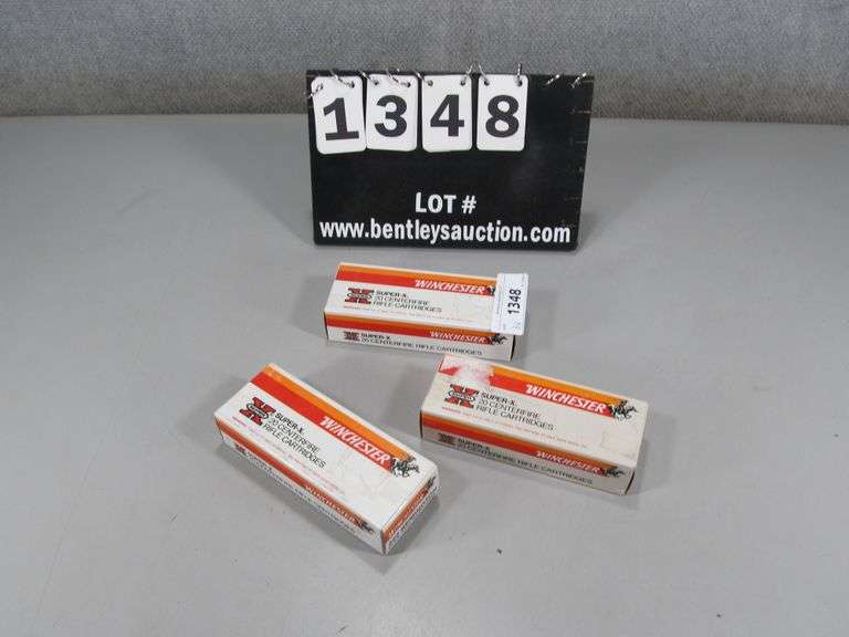 WINCHESTER 222 REMINGTON 55 GR FULL METAL CASE SUPER-X CENTERFIRE RIFLE ...