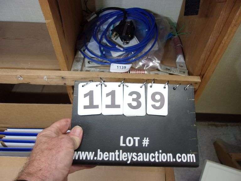 LOT: WIRE CRIMP ENDS, CAT. 5 CABLE, OUTLETS - Bentley & Associates, LLC