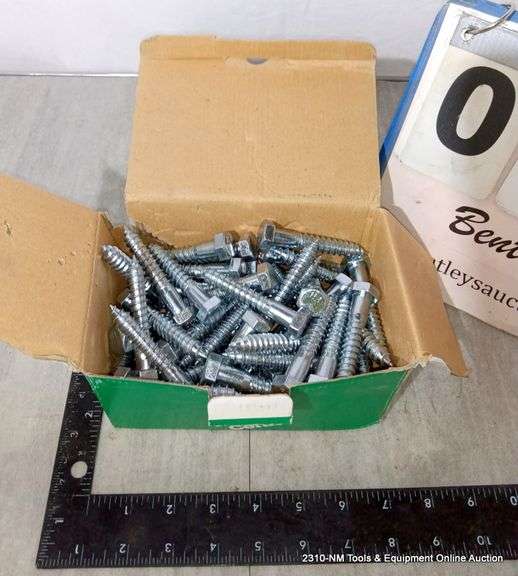 BOX: ASSORTED HEX LAG SCREWS - Bentley & Associates, LLC