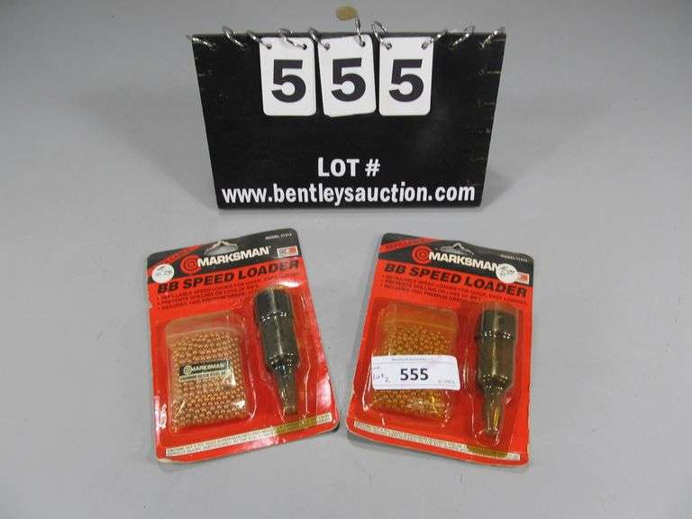LOT: (2) MARKSMAN BB SPEED LOADER W/ BB'S & LOADER - Bentley ...