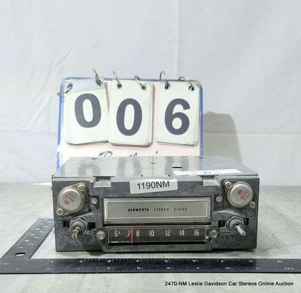 KENWORTH STEREO EIGHT VINTAGE RADIO - Bentley & Associates, LLC