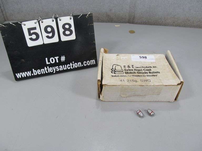 OPEN BOX: E&E LEAD PRODUCTS INC. EXTRA HARD CAST MATCH GRADE BULLETS ...