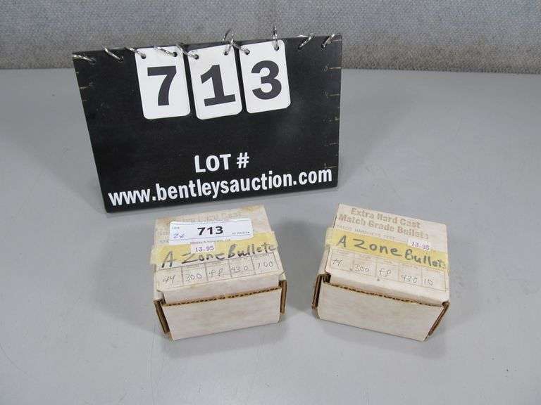 OPEN BOXES: EXTRA HARD CAST MATCH GRADE BULLETS, A ZONE, 44 CAL, FP ...