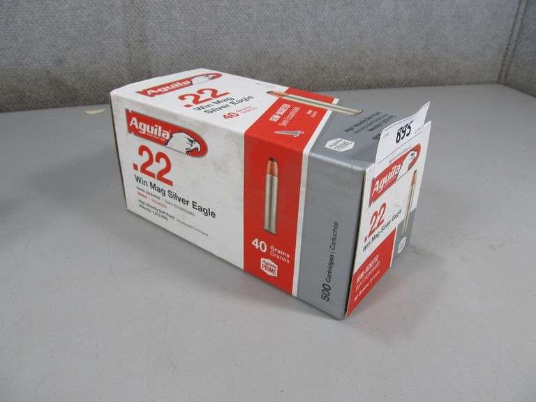 AGUILA .22 WIN. MAG SILVER EAGLE SEMI-JACKETED 40 GRAIN HIGH VELOCITY ...
