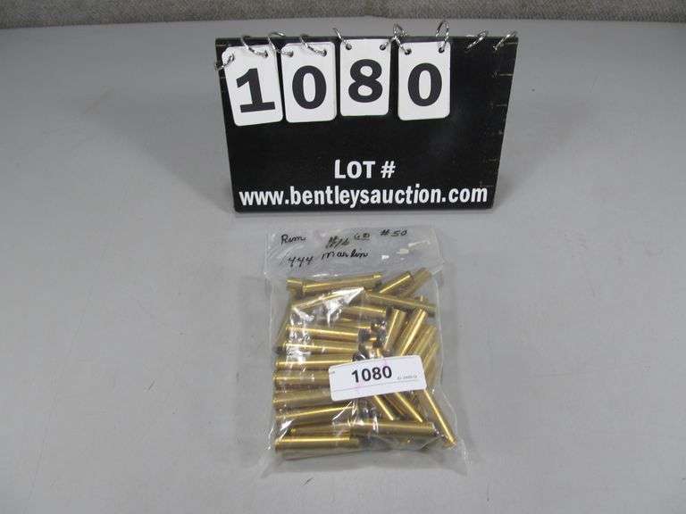 BAG: REMINGTON R-P 444 MARLIN BRASS JACKETED RIFLE CARTRIDGE SHELLS ...