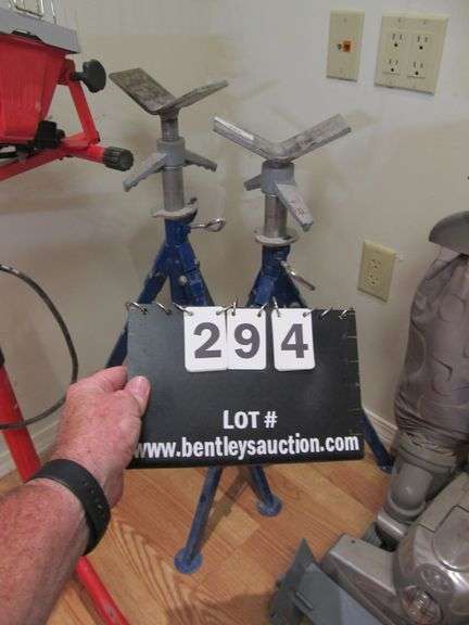 WESTWARD HEIGHT ADJUSTABLE V-MATERIAL STANDS (2X MONEY) - Bentley ...