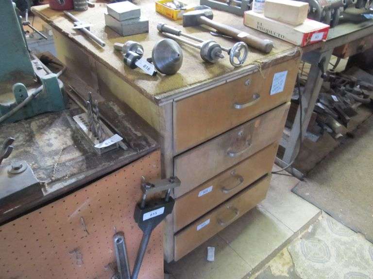 DOUBLE SIDED 6-DRAWER MACHINIST WORK TABLE - Bentley & Associates, LLC