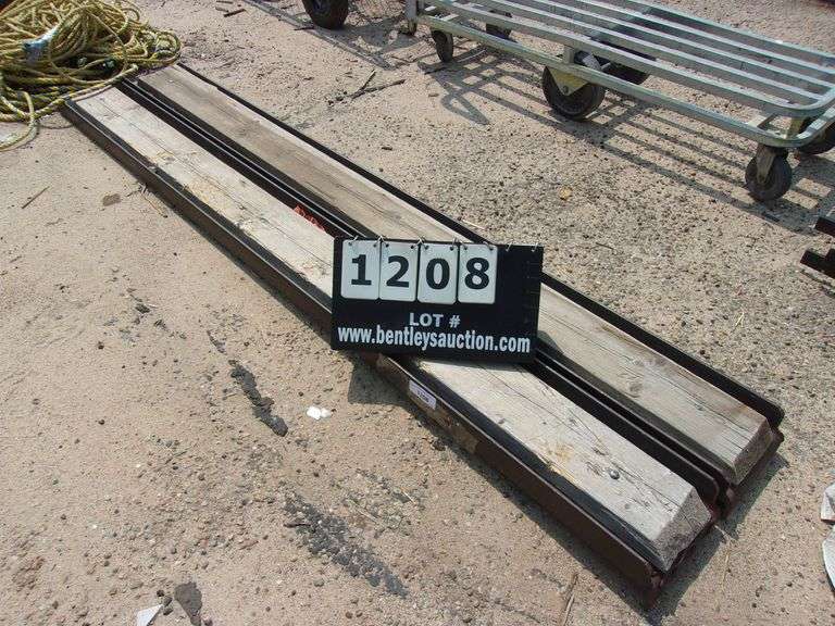 LOT: (2) C-CHANNEL 8' LENGTH HEAVY DUTY RAMPS - Bentley & Associates, LLC